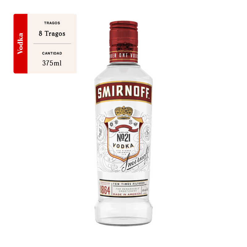 Vodka Smirnoff N°21 375ml Thebar Panamá